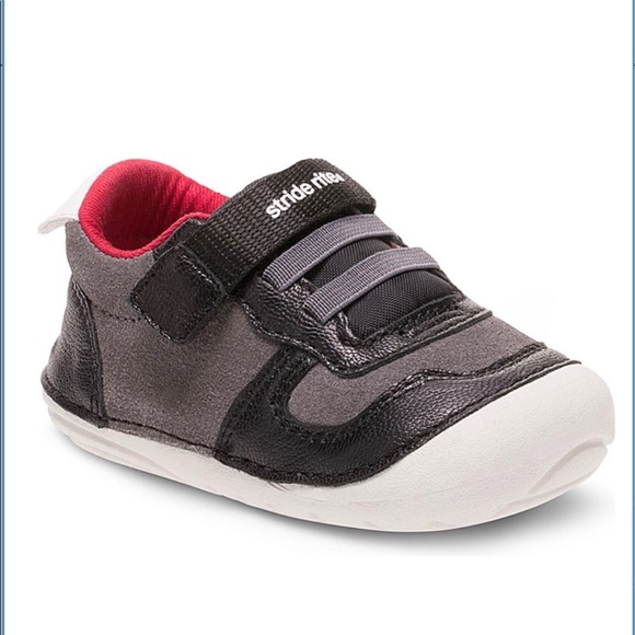 Stride Rite | Shoes | Stride Rite Black Red Leather Gray Suede Barnes ...